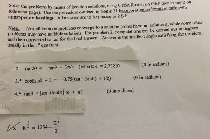 Solve the problems by means of iteration solutions, | Chegg.com