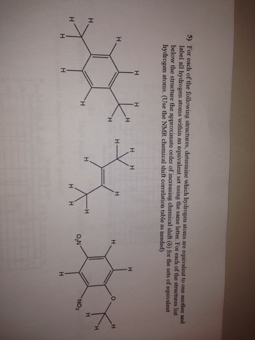 Solved for each of the following structures, determine which | Chegg.com