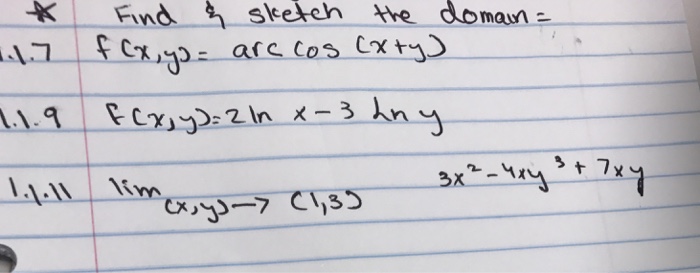 Solved Find & sketch the domain f (x, y) = a squareroot c | Chegg.com