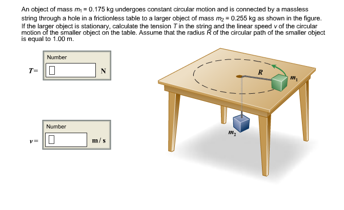Solved An object of mass m1 = 0.175 kg undergoes constant | Chegg.com