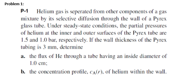Solved P-1 Helium gas is separated from other components of | Chegg.com