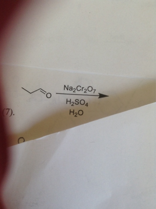 Solved Na2CrO7 H2SO4 H2O - > | Chegg.com