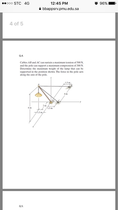 Solved ooo STC 4G 12:45 PM o 96% a bbappsrv.pmu.edu.sa GEEN | Chegg.com