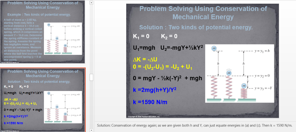 Solved This is a conservation of mechanical energy question | Chegg.com