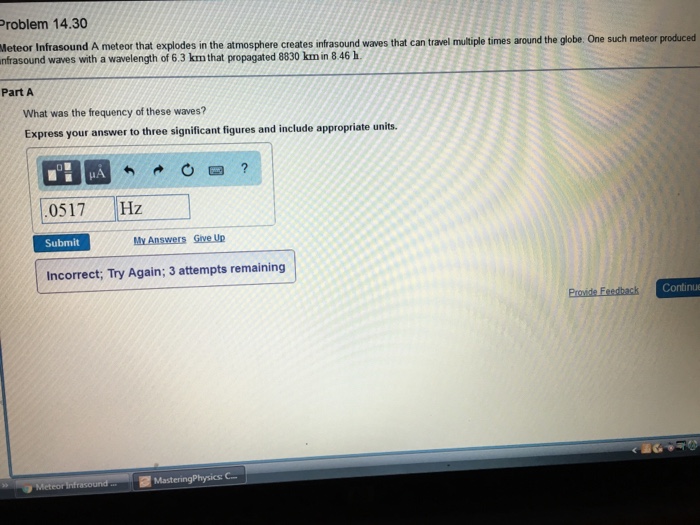 Solved Meteor Infrasound A meteor that explodes in the | Chegg.com