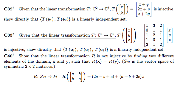 Solved Given that the linear transformation T: C^2 | Chegg.com