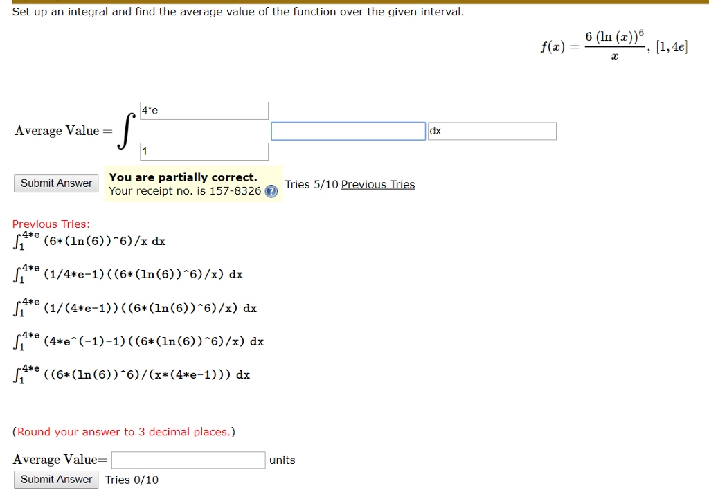 Solved Set up an integral and find the average value of the | Chegg.com