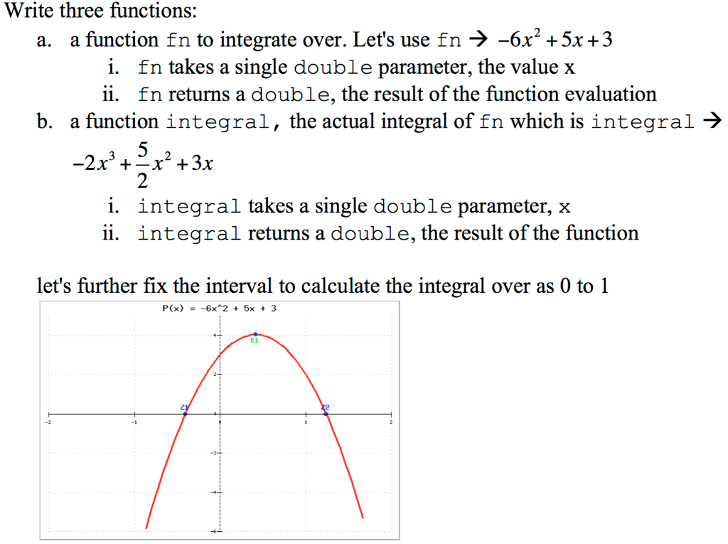 Write three functions: a. a function fn to integrate | Chegg.com
