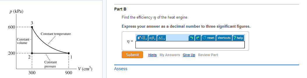Find the efficiency eta of the heat engine. Express | Chegg.com