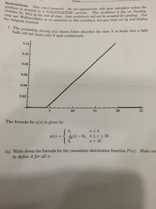 Solved b.)The please sketch a graph of cumulative | Chegg.com