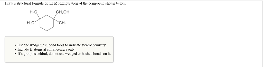Solved Draw a structural formula of the R configuration of | Chegg.com