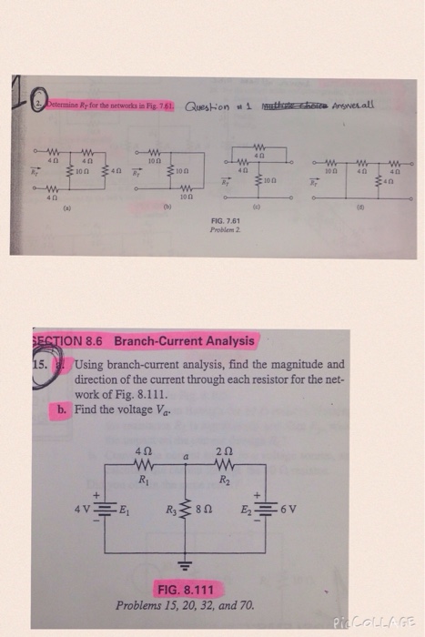Solved Using branch-current analysis, find the magnitude and | Chegg.com