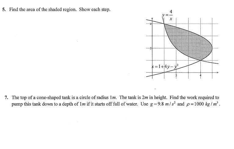 Solved 2 Calculus questions, please do both of them | Chegg.com