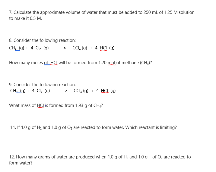 Solved 7. Calculate the approximate volume of water that | Chegg.com