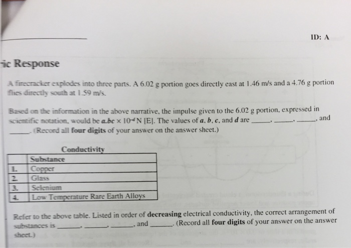 Solved A firecracker explodes into three parts. A 6.02 g | Chegg.com