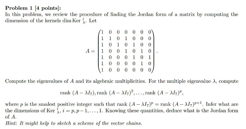 Solved In this problem, we review the procedure of finding | Chegg.com