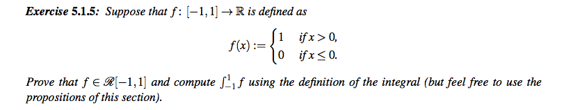 Solved Exercise 5.1.5: Suppose that f: [-1,1] R is defined | Chegg.com