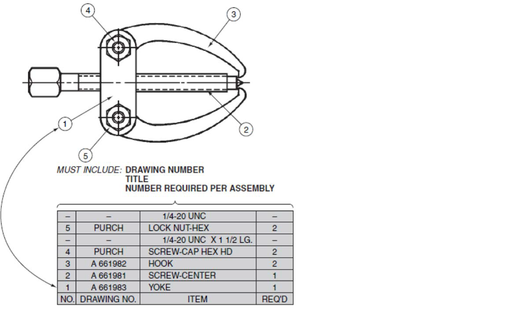 A rough sketch for a gear puller is shown in the | Chegg.com