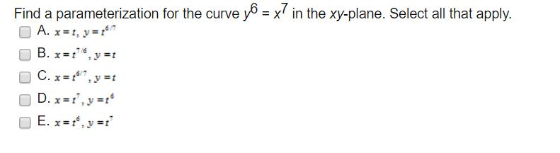 Solved Find a parameterization for the curve y-xin the | Chegg.com