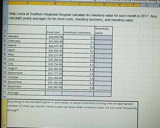 NEED to know HOW to solve for blanks and the excel | Chegg.com