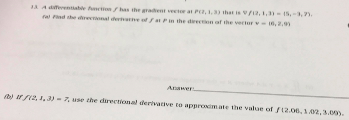 Solved 1 3 A differentiable function /has the gradient | Chegg.com