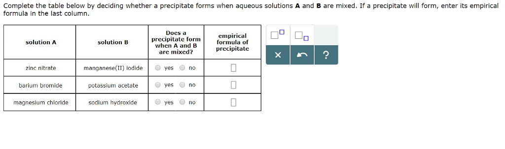 Solved Complete the table below by deciding whether a | Chegg.com