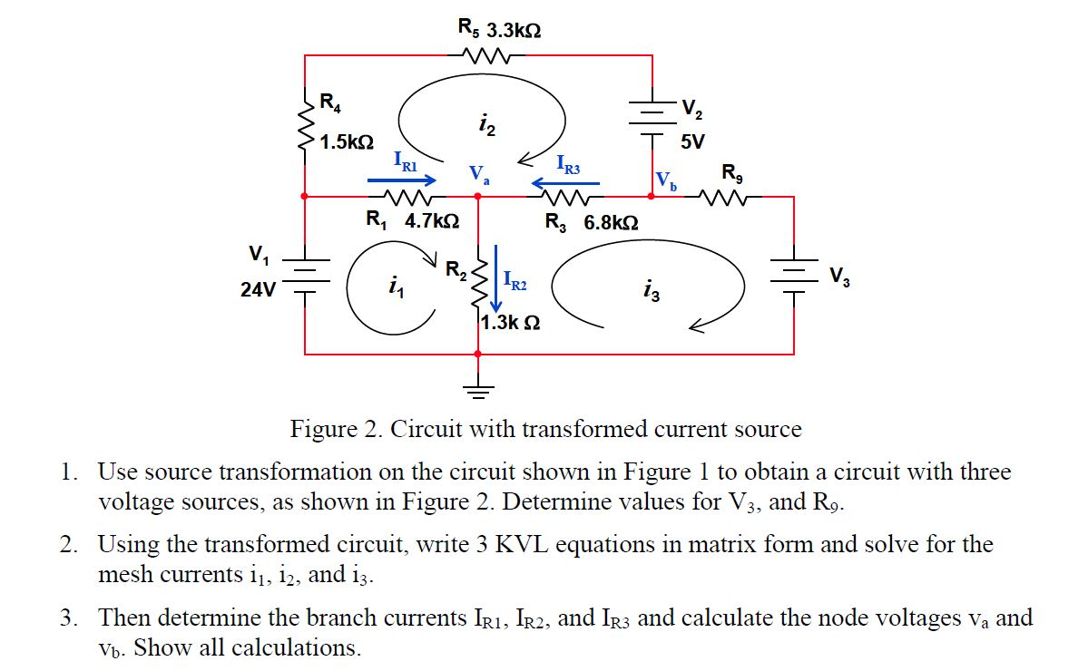 Solved Solve mesh currents Use source transformation on The | Chegg.com
