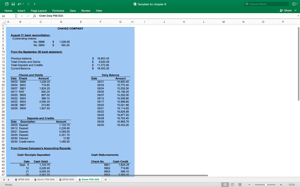 Solved Template for chapter 6 search Sheet Home Insert Page | Chegg.com
