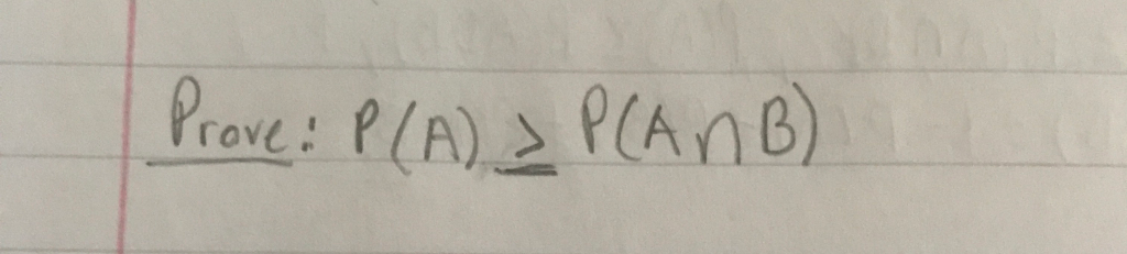 Solved Prove: P(A) PAnB) | Chegg.com