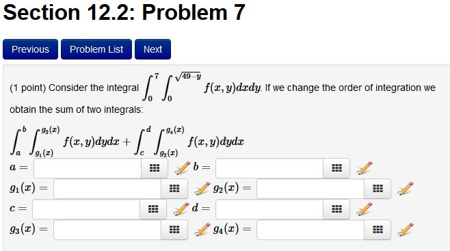 Solved Consider the integral integral^7_0 | Chegg.com
