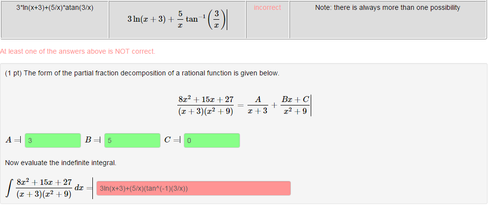 Solved The form of the partial fraction decomposition of a | Chegg.com