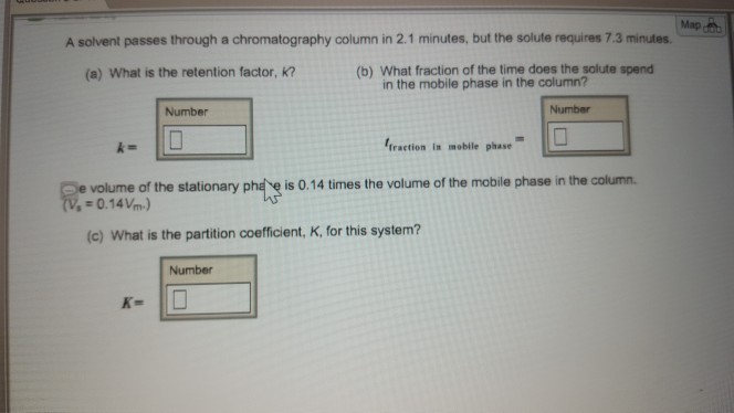 Solved A solvent passes through a chromatography column in | Chegg.com Solved A solvent passes through a chromatography column in | Chegg.com