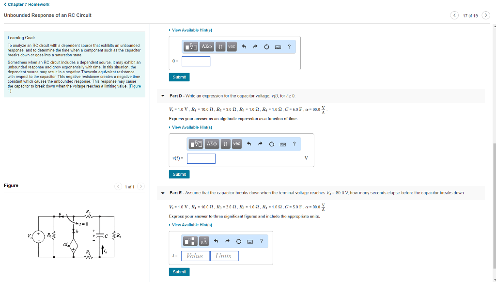 Solved To analyze an RC circuit with a dependent source that | Chegg.com