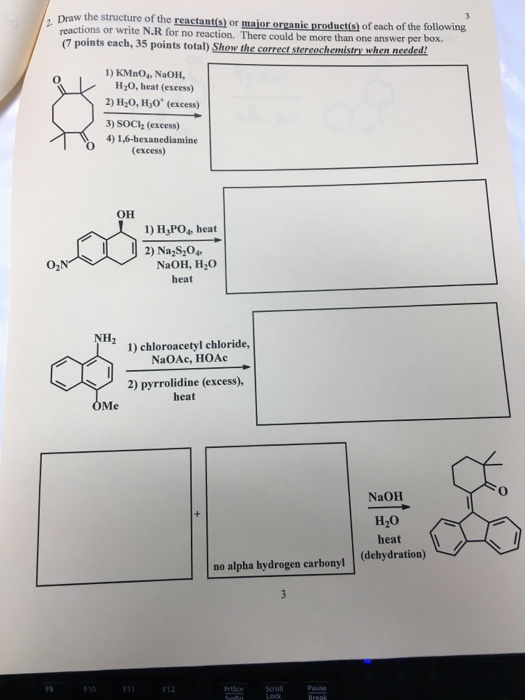 Solved Draw the structure of the reactant(s) or major | Chegg.com