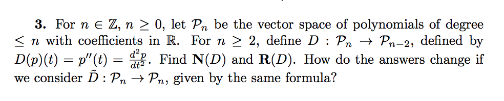 Solved For n epsilon Z, n greaterthanorequalto 0, let P_n be | Chegg.com