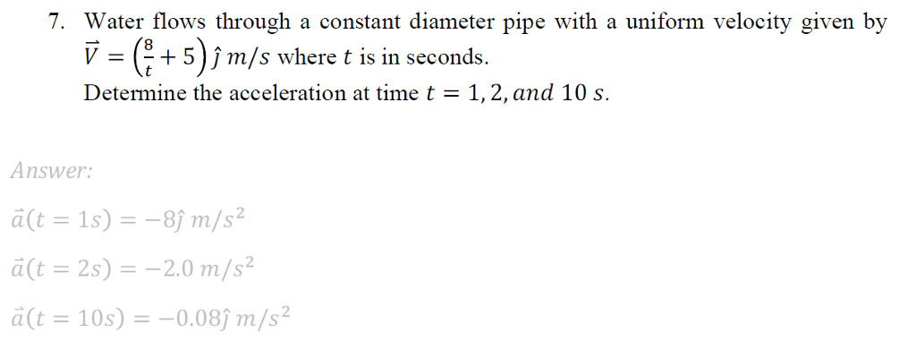 Solved Water flows through a constant diameter pipe with a | Chegg.com