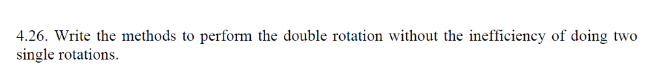 Solved 4.26. Write the methods to perform the double | Chegg.com