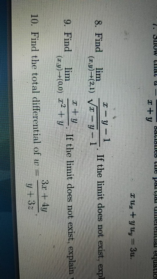 Solved Find lim If the limit does not exist If the limit | Chegg.com