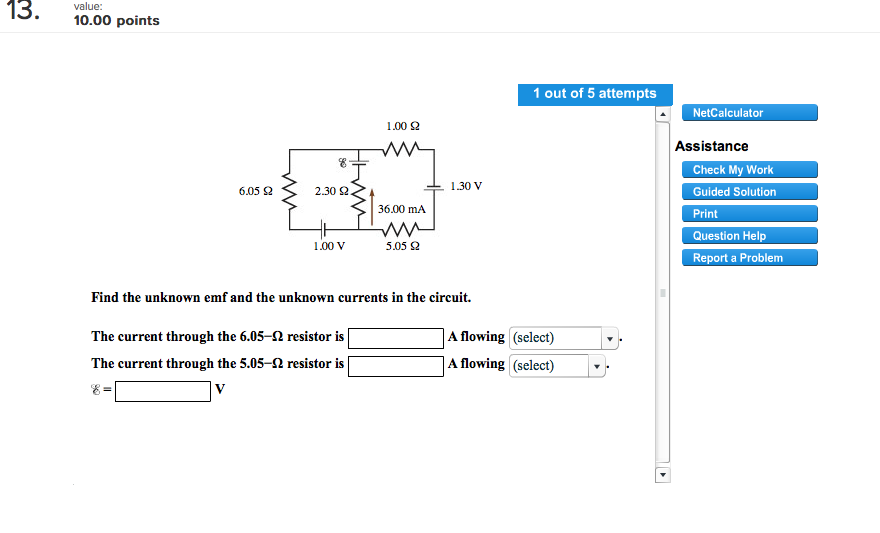 Solved Find the unknown emf and the unknown currents in the | Chegg.com