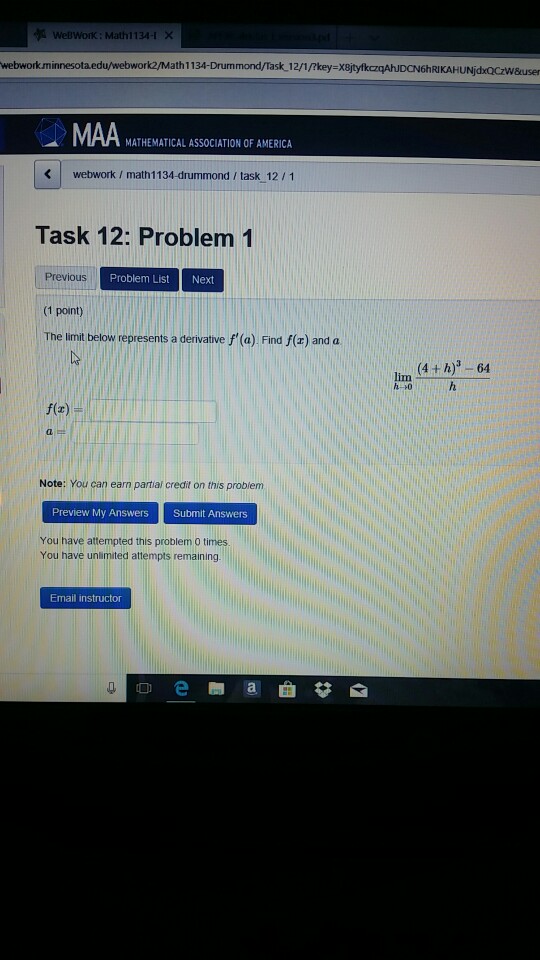 Solved WeBWorK : Math! 134.1 × webwork | Chegg.com Solved WeBWorK : Math! 134.1 × webwork | Chegg.com