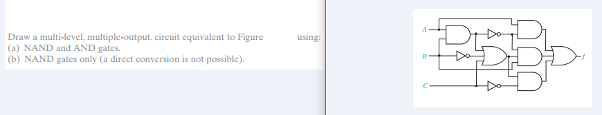 Solved Draw a multi-level, multiple-output, circuit | Chegg.com