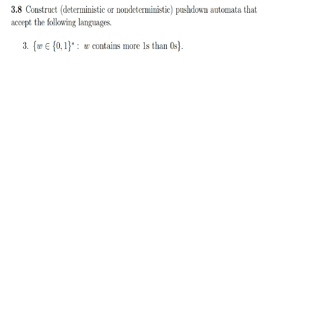 Solved Construct (deterministic or nondeterministic) | Chegg.com