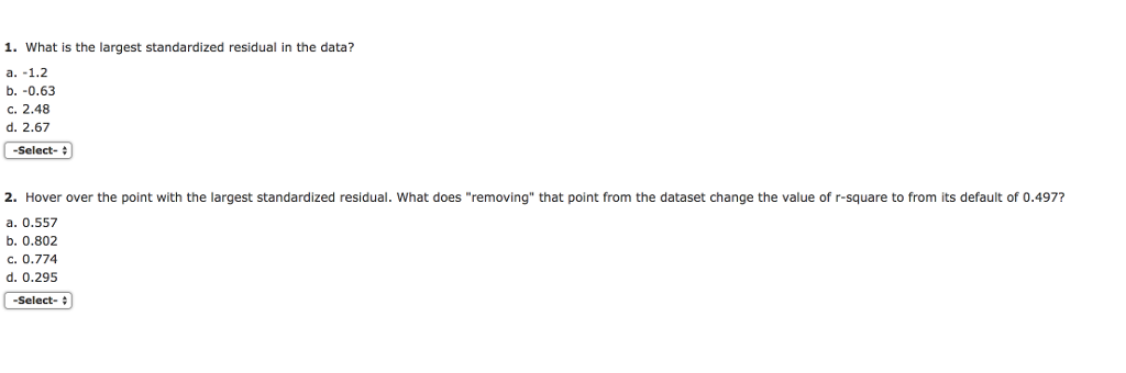 Solved Outliers in Regression Analysis Conceptual Overview: | Chegg.com