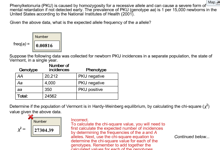 Solved Mapt Phenylketonuria (PKU) is caused by homozygosity | Chegg.com