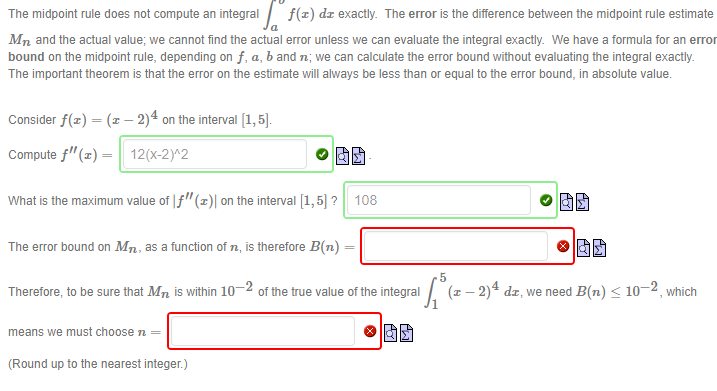 Solved The midpoint rule does not compute an integral f(z) | Chegg.com