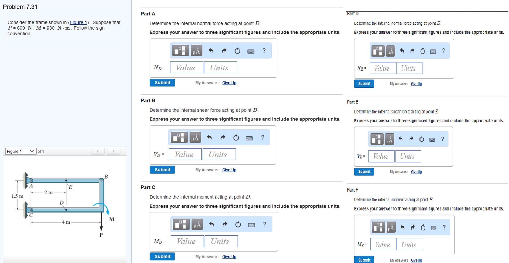 Solved Consider the frame shown in (Figure 1). Suppose that | Chegg.com Solved Consider the frame shown in (Figure 1). Suppose that | Chegg.com