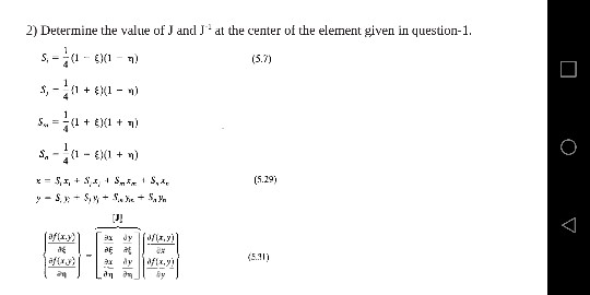 2) Determine the value of J and J at the center of | Chegg.com