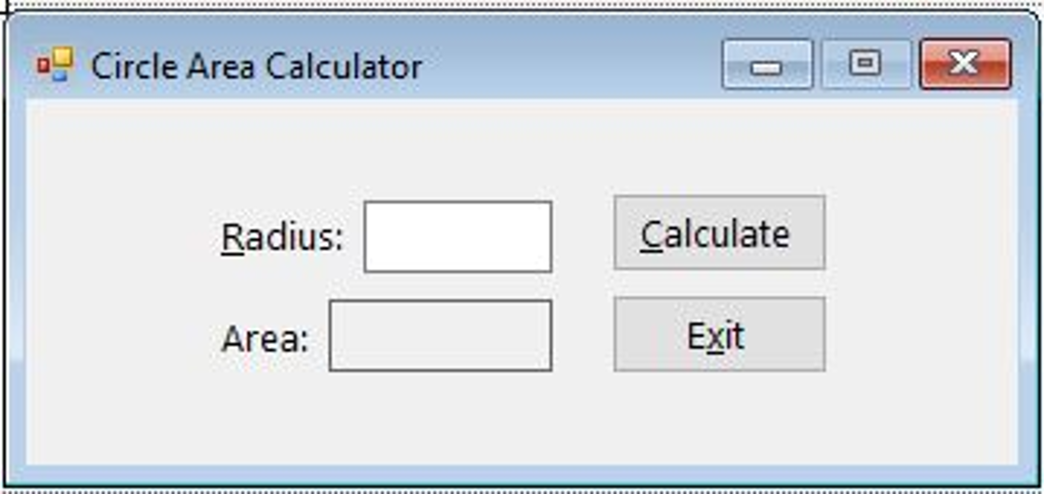 Solved Open the Circle Area Solution (Circle Area | Chegg.com