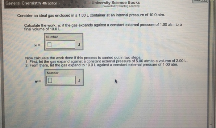 Solved Consider an ideal gas enclosed in a 1.00 L container | Chegg.com
