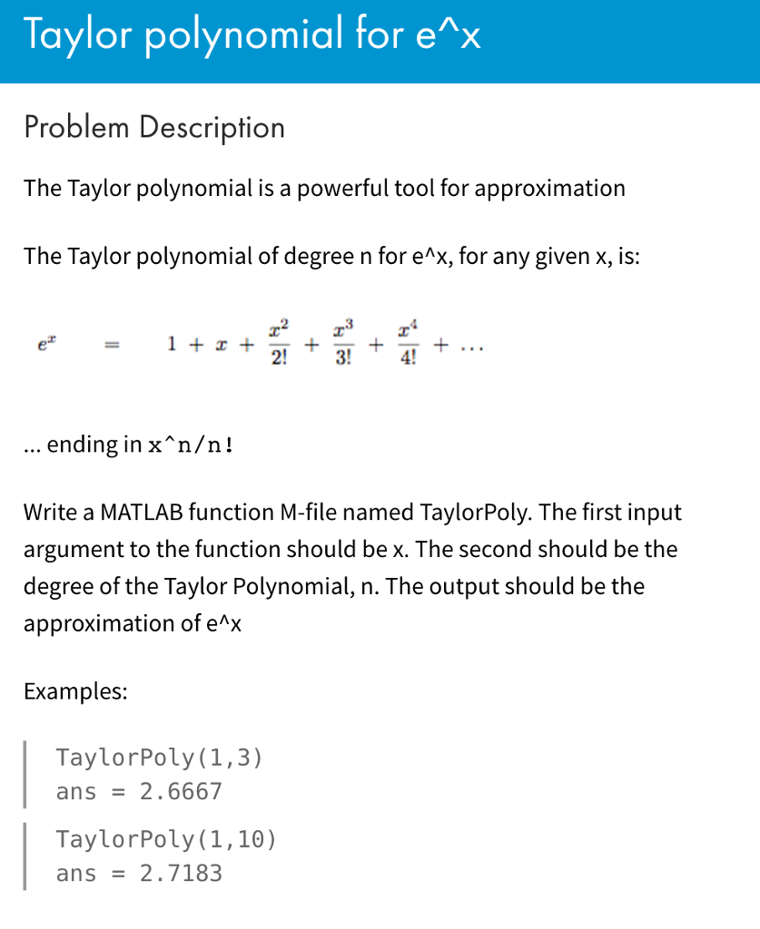 Solved The Taylor polynomial is a powerful tool for | Chegg.com